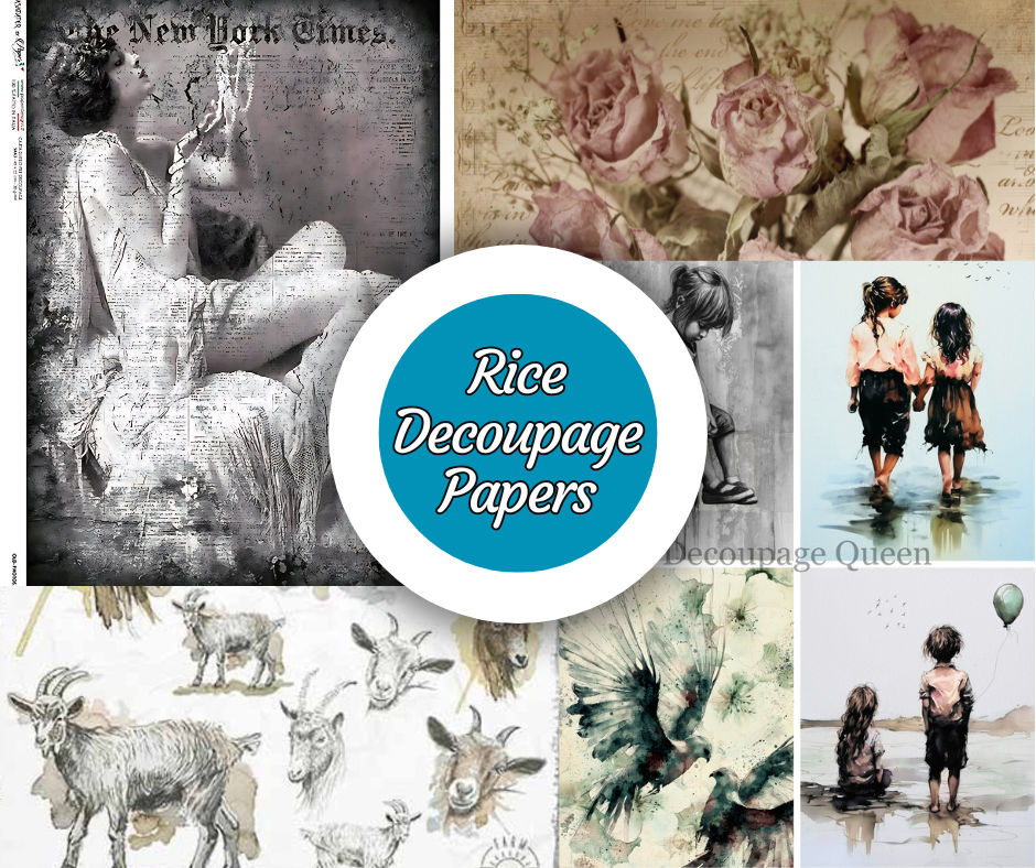 Rice Decoupage Paper A4 & A3 – Red Barn Boutique